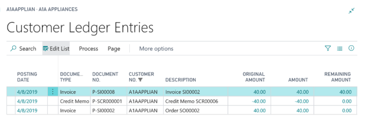 How to correct invoices in Business Central - Boyer & Associates