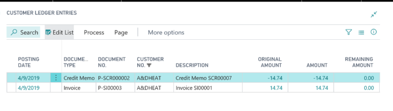How to correct invoices in Business Central - Boyer & Associates