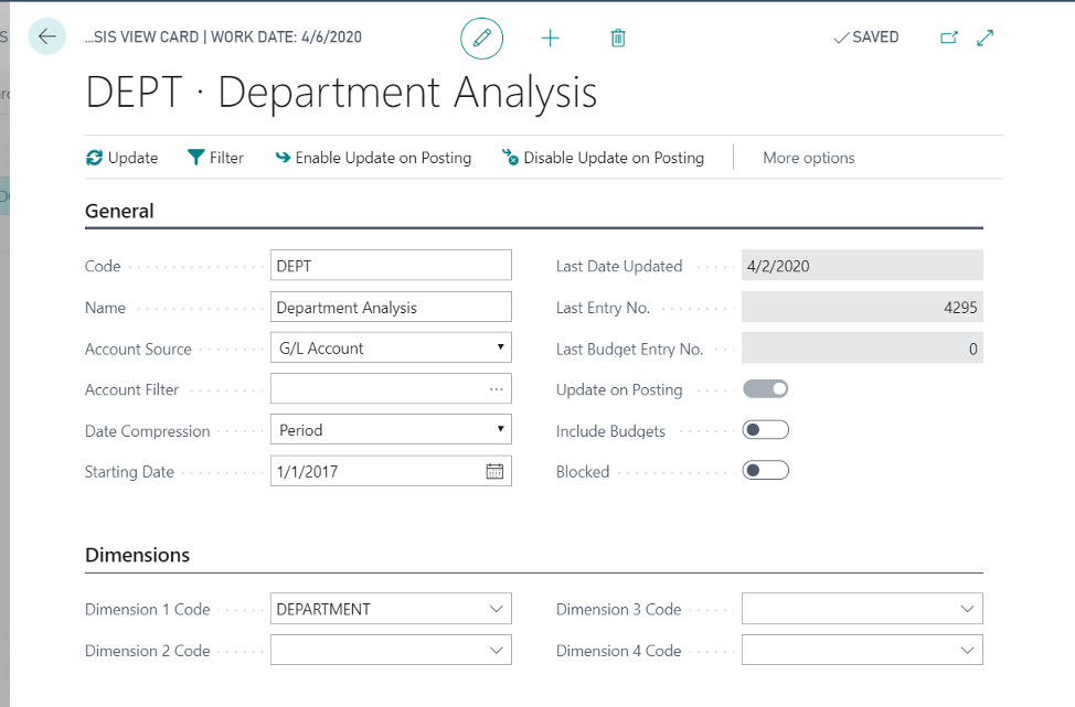 Set up Reporting by Dimensions in Business Central - Boyer & Associates