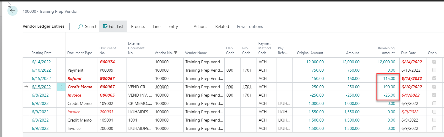 How to apply or unapply entries in Business Central - Boyer & Associates