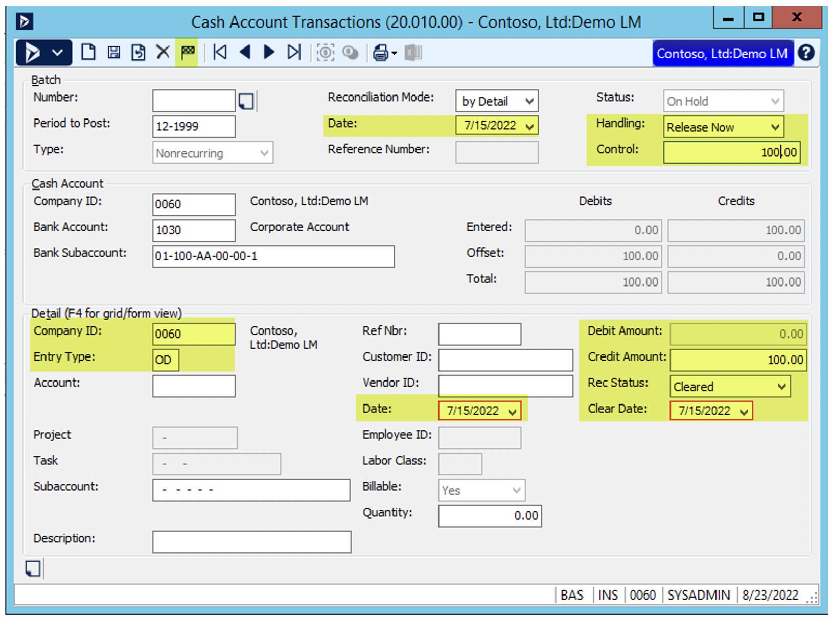 Dynamics SL Cash Manager out of balance? - Boyer & Associates
