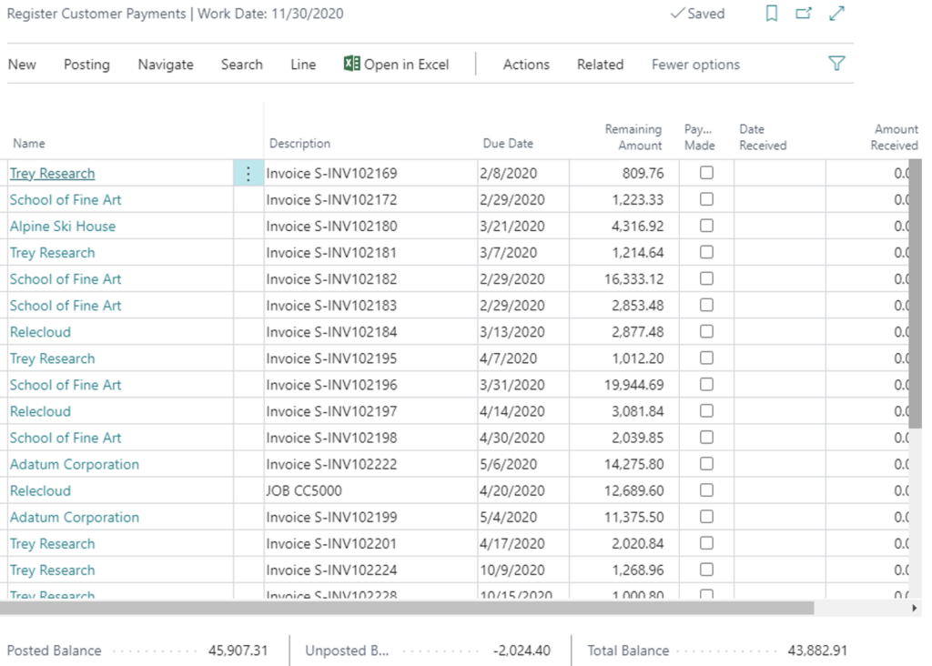 How to process payments in Business Central - Boyer & Associates