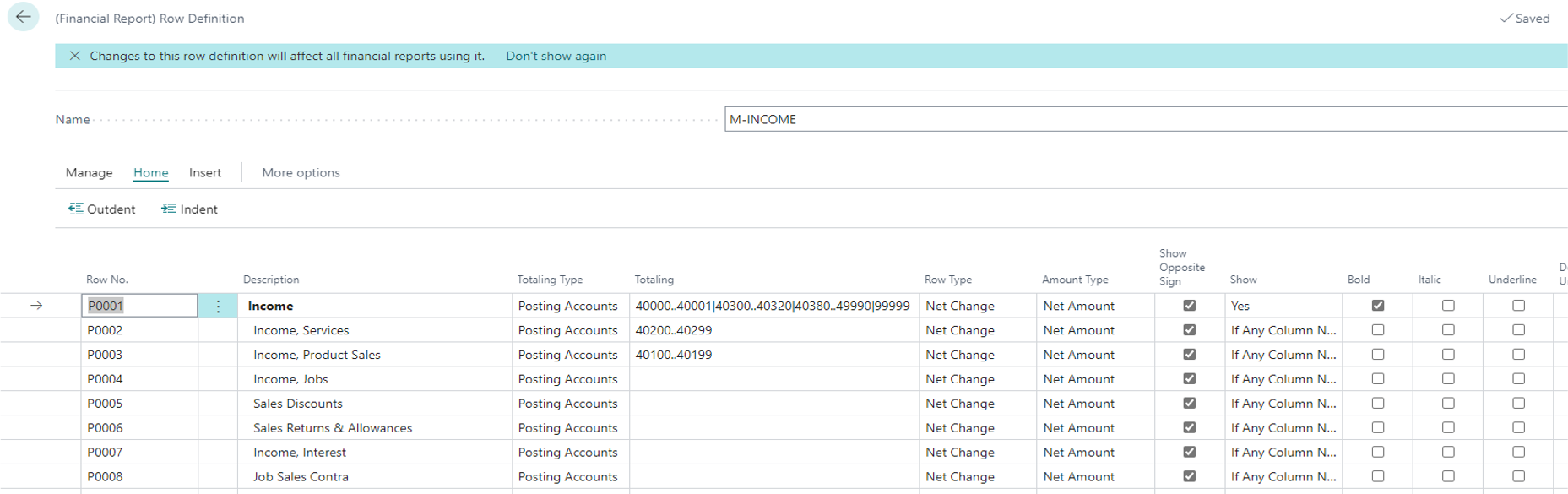All About Row Definitions in Business Central Financial Reports - Boyer ...