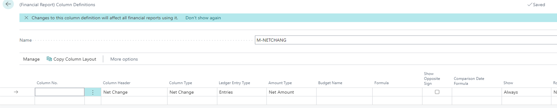All about Column Definitions in Business Central Financial Reports ...